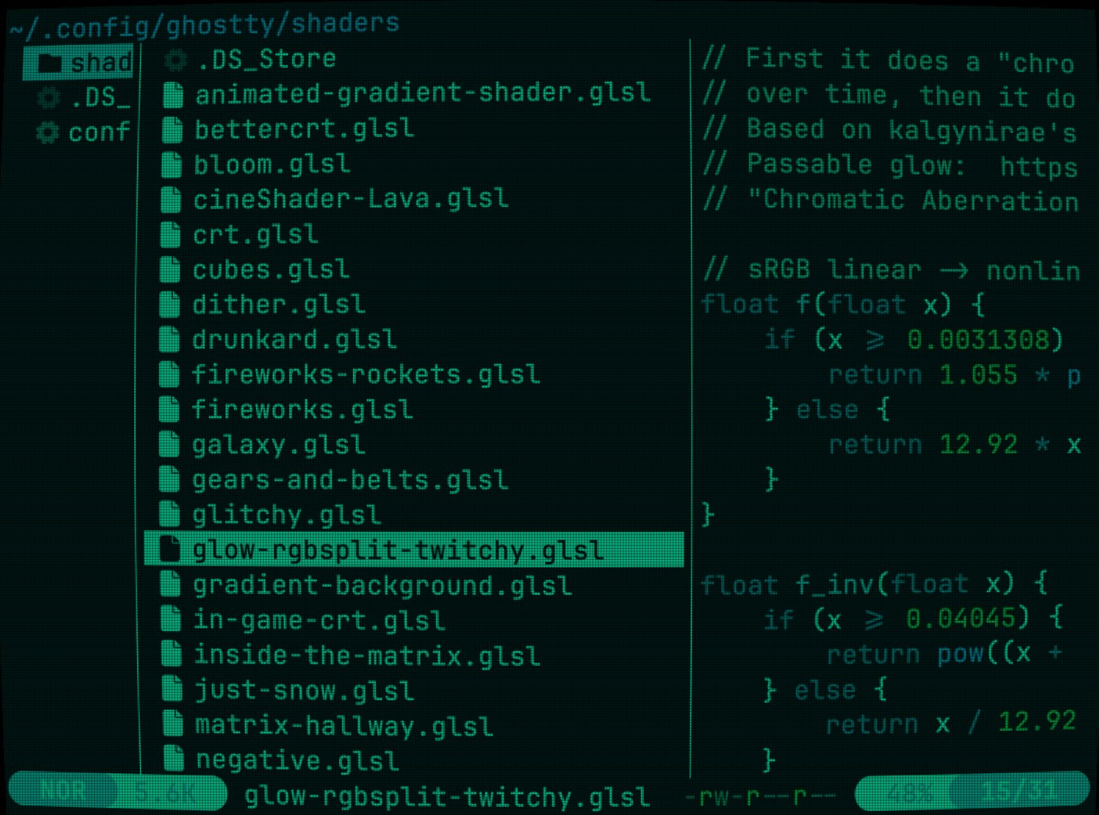 Fun with Ghostty Shaders
